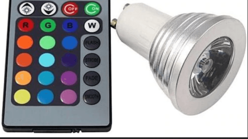 3w RGB Bulb With Remote GU10 - Outlight Electrical