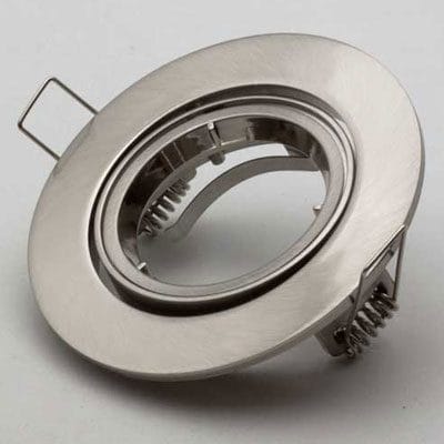 Downlight Holder Tiltable- Satin Chrome - Outlight Electrical