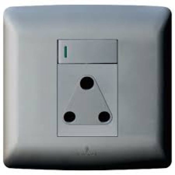 4×4 Single Socket Silver (Hello Today) - Outlight Electrical