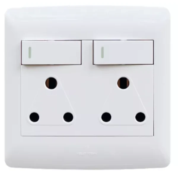 Double Socket White 4x4 (Hello Today) - Outlight Electrical