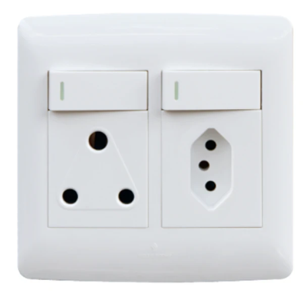 SA/Euro Single Socket 4x4 White (Hello Today) - Outlight Electrical