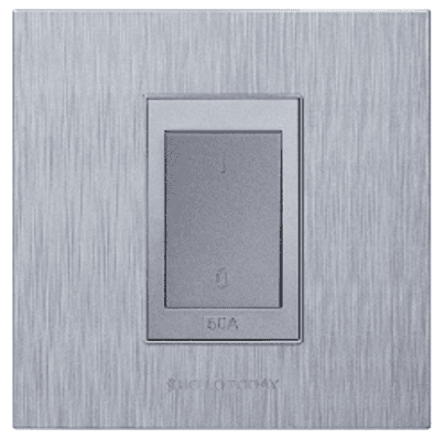 50a 2p Stove Isolator Silver Design 4×4 – Hello Today - Outlight Electrical