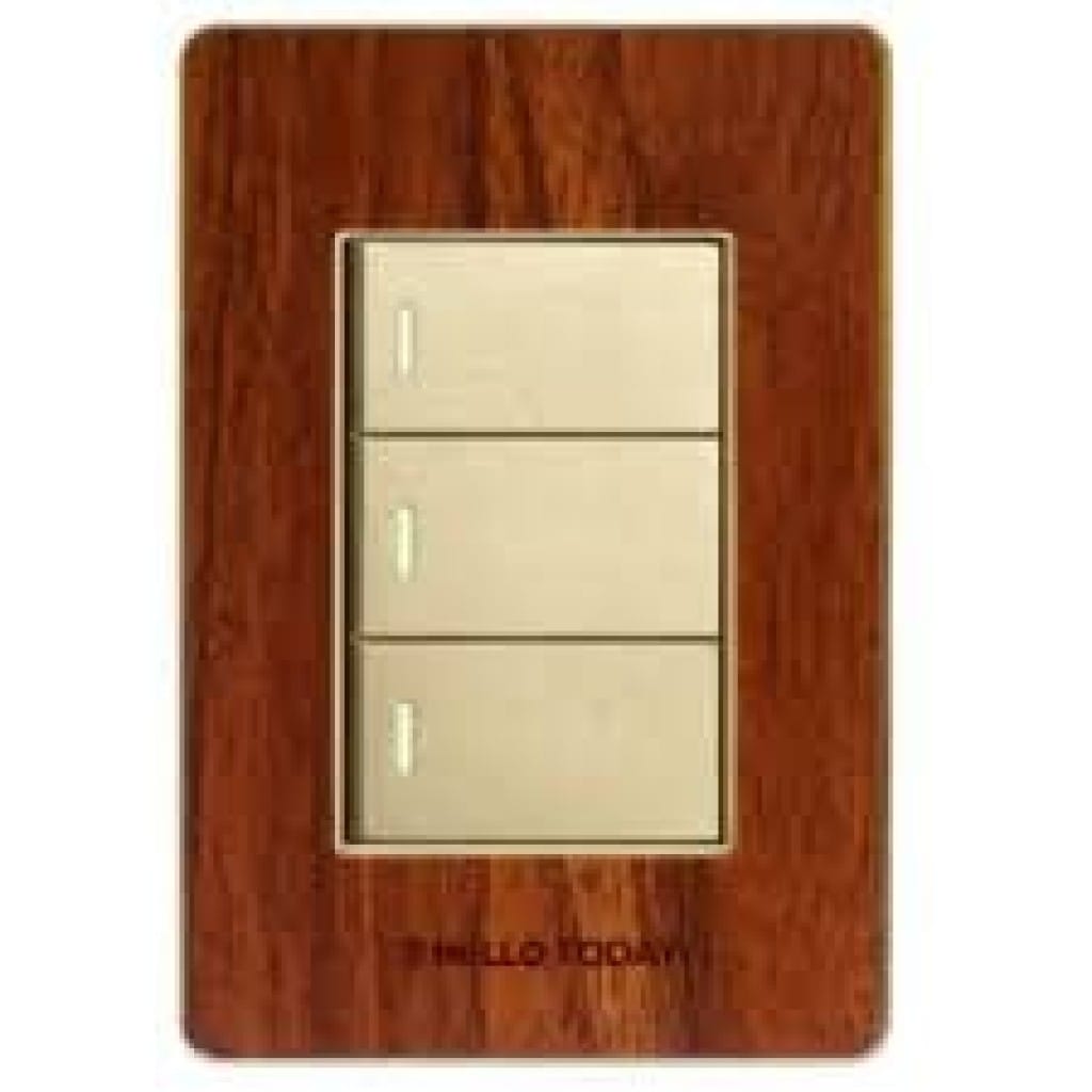 3 Lever Switch Wood Design 2×4 – Hello Today - Outlight Electrical