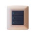 3 Lever Switch Rose Gold/Black 2×4 (Hello Today) - Outlight Electrical
