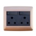 Double Socket Rose Gold/Black 4×4 (Hello Today) - Outlight Electrical